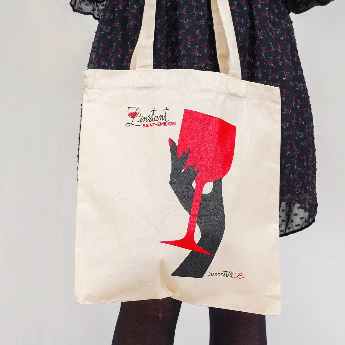 Le tote bag sérigraphié personnalisé | Saint-Emilion | MAINGAUCHE